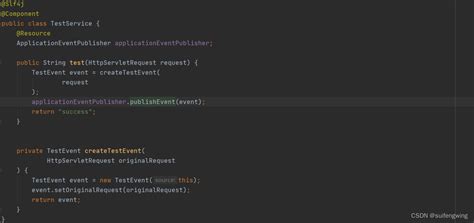 Java 使用spring Applicationeventpublisher接口实现事件发布功能，并用eventlistener标记一个