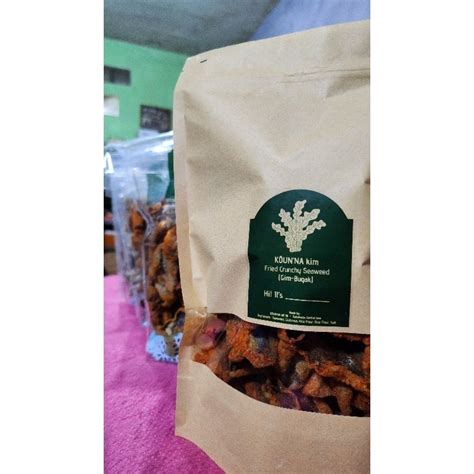 Jual Kripik Rumput Laut Nori Tempura Gim Bugak Fried Seaweed Pouch