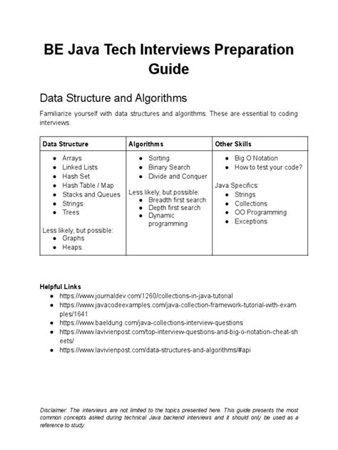 Tech Interviews Preparation Guide Pdf Computer Programming