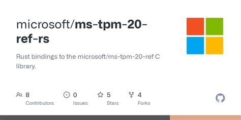 Pull Requests · Microsoftms Tpm 20 Ref Rs · Github