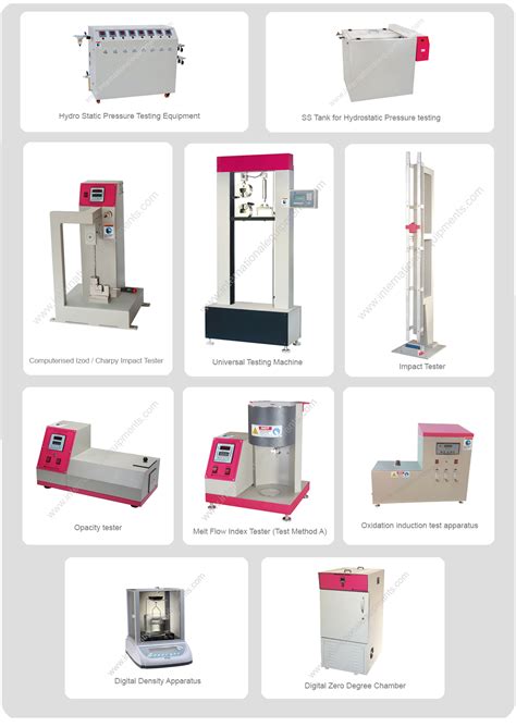 Testing Equipment For Plastic Pipe Mfg And Suppliers In India