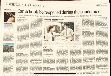 Tarun Bhatnagar On Linkedin Reopening Of Schools During The Pandemic