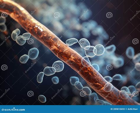 Detailed Microscopic Image Of Bacillus Anthracis Stock Illustration