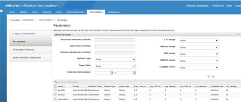 Vmware Vrealize Automation 6 2 2 Monitoring And Reclamation Part 7 Electric Monk