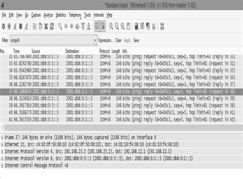 Wireshark Capture Of Icmp Packets Download Scientific Diagram