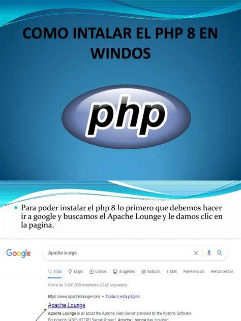 Como Intalar El Php 8 En Windos Pdf Archivo De Computadora Php