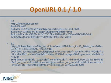 Ppt The Openurl Standard Powerpoint Presentation Free Download Id6284322