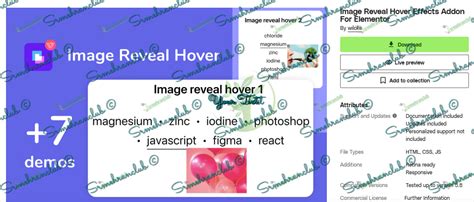 Download Image Reveal Hover Effects Addon For Elementor
