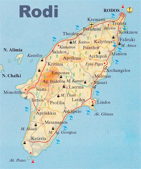 Rodi Mappa Rodi Cartina