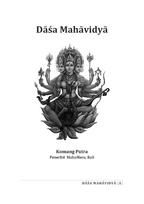 Buku Dasa Mahavidya 10 Kekuatan Shakti Dewi Kosmik