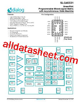 SLG46531VTR Datasheet PDF Renesas Technology Corp SLG46531VTR Datasheet PDF Renesas Technology Corp