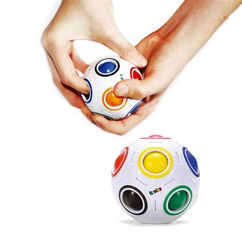 Rubiks Cube Rubiks 2 Piece T Set Rainbow Ball Twist Keychain