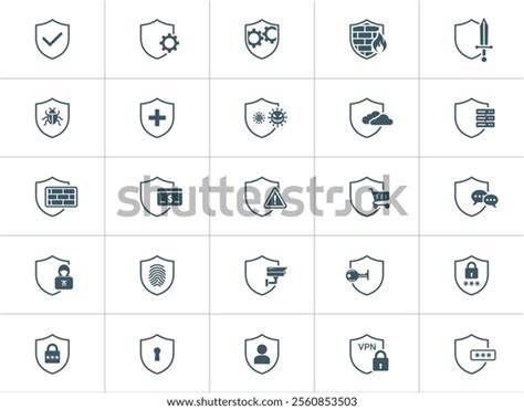 Cybersecurity Shield Data Protection Privacy Networksecurity Stock Vector Royalty Free