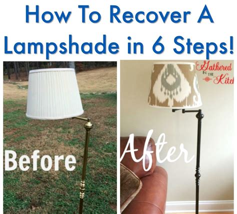 How To Recover A Lamp Shade Tutorial