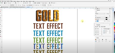 Best Text Effects In Coreldraw 2024 3d Fill Texture Pattern Bitmap