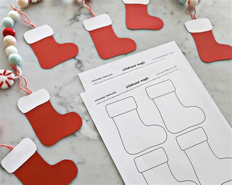 Printable Template For Christmas Stocking