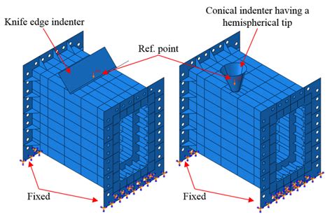 numerical modeling and boundary condition for the collision simulation
