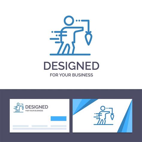Tarjeta De Visita Creativa Y Plantilla De Logotipo Aspiración Negocio