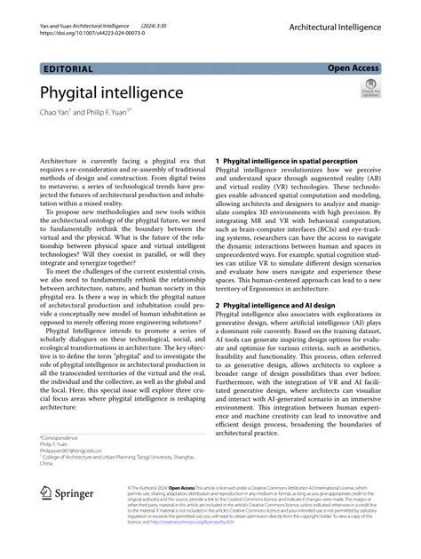 Pdf Phygital Intelligence