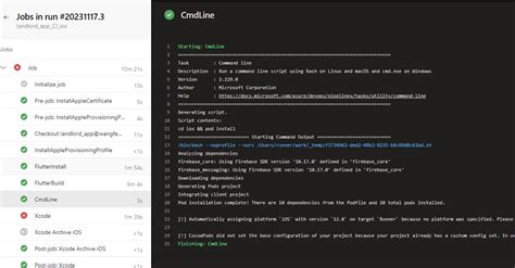 azure pipeline flutter firebase project ios build error stack overflow