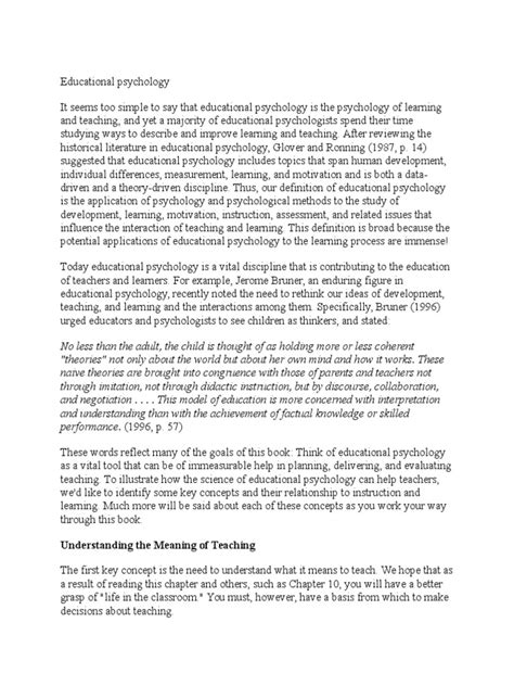 Educational Psychology Pdf Notes 1st Year Pdf Download 2022 Technical