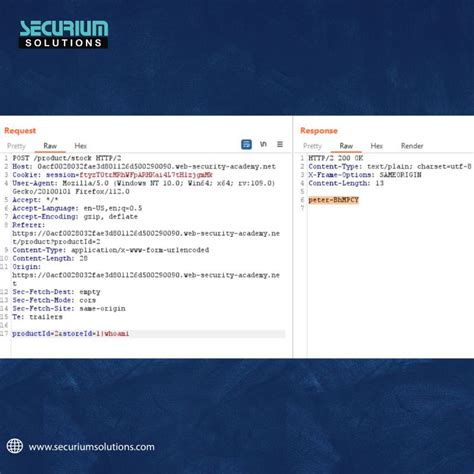 securium solutions private limited on linkedin command injection