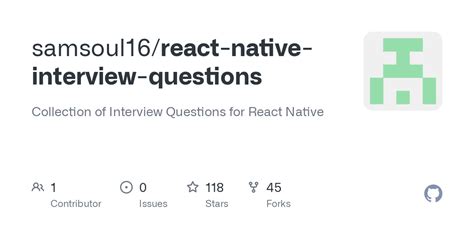 Github Samsoul16react Native Interview Questions Collection Of Interview Questions For React