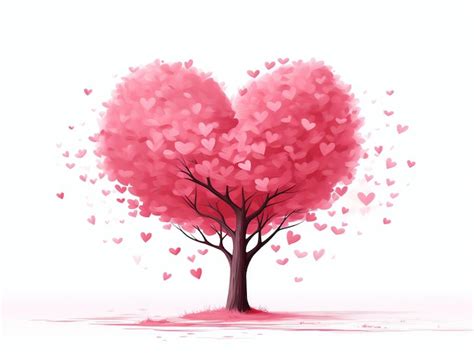 Page Tree Silhouette With Heart Pictures Freepik