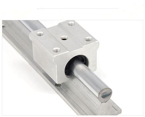 Round Linear Guides SBR16 SBR20 Aluminum Round Linear Rails And Linear Bearings For CNC Linear