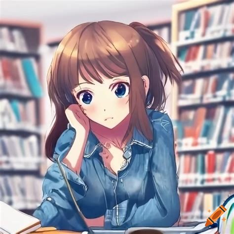 Girl Studying Anime