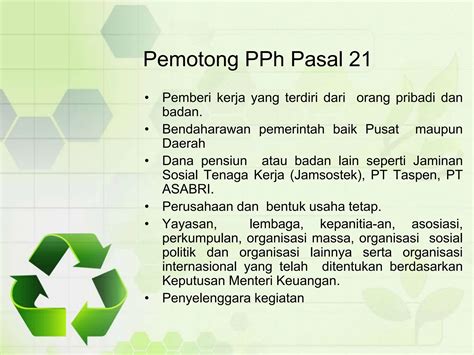 Perhitungan Pph 21 Bukti Potong Dan Sptppt