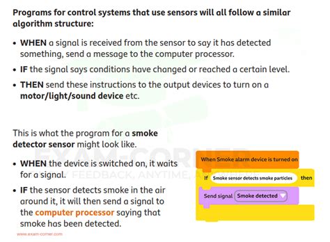 Programming With Sensors Exam Corner