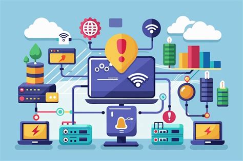 A Colorful Illustration Highlights A Digital Network Connecting