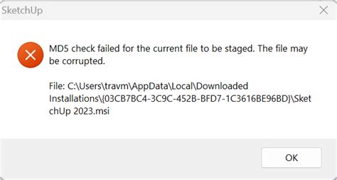 New Computer Sketchup 2023 Wont Install Pro Sketchup Community