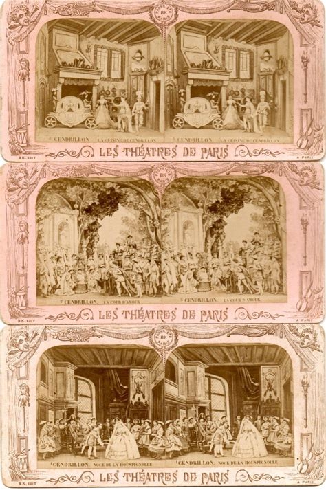Proantic Cinderella By Adolphe Block 12 Albumen Stereo Cards