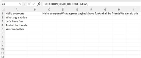 Excel如何使用带有换行符的 TEXTJOIN 函数 Statorials