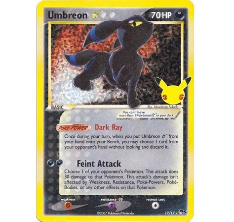 Tcg Umbreon Gold Star 1717 Tiendas Level Up