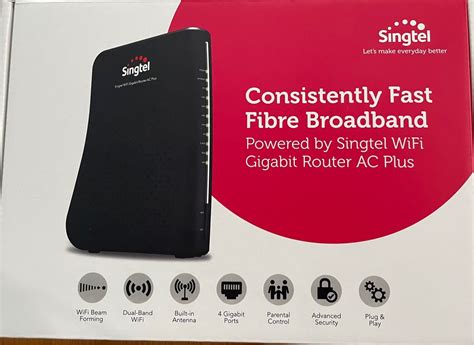 Router Singtel Wifi Gigabit Router Ac Plus Brand New Includes Free Asus Rt N U Wireless N