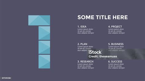 벡터 알파벳 Infographic입니다 프레 젠 테이 션 슬라이드 템플릿입니다 번호 1와 텍스트에 대 한 장소 비즈니스 글꼴