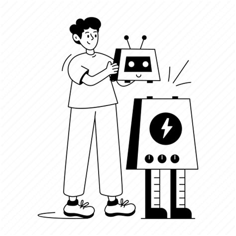 making robot robot technology robot developer robot engineer ai robot icon download on
