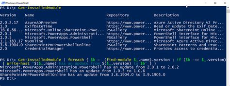 powershell to update your powershell modules todd klindt s office 365