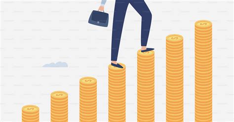 망원경을 들여다보고 금화 더미를 올라가는 사업가 성공적인 경력의 개념 비즈니스에서 새로운 관점과 기회를 탐색합니다 벡터 그림 벡터 Unsplash의 사람 이미지