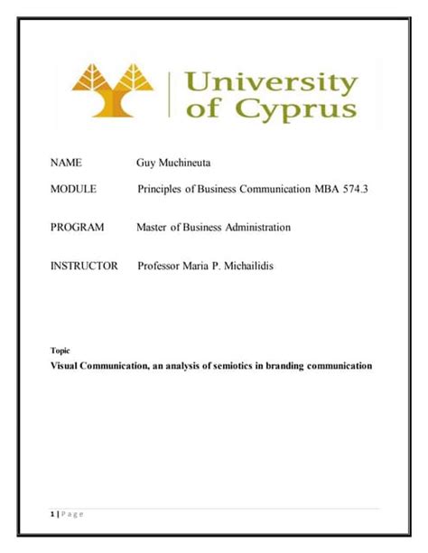 An Analysis Of Semiotics In Branding Communication Docx