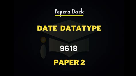 Date Datatype