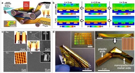 Nanoforming Process For Large Area Nanostructures By Roll To Roll With Download Scientific