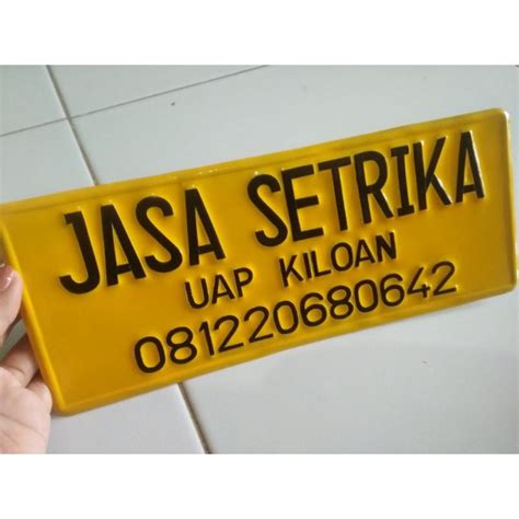 Jual Plat Nomor Custom Shopee Indonesia