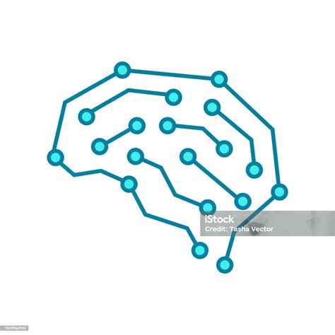 브레인 Ai 개념 기계 학습 및 인공 지능 신경망 인공지능에 대한 스톡 벡터 아트 및 기타 이미지 인공지능 가상현실 신경