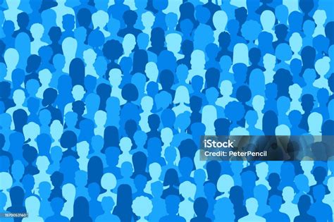 다문화 군중 다른 남자와 여자의 그룹입니다 젊은이 성인 및 노인 유럽인 아시아인 아프리카인 아라비아인 텅 빈 얼굴 벡터 그림입니다 Lanscape 구성 가득 찬에 대한 스톡