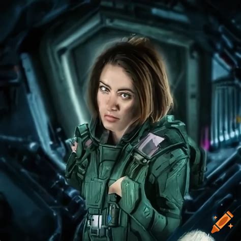 Portrait Of A Female Battletech Pilot On Craiyon