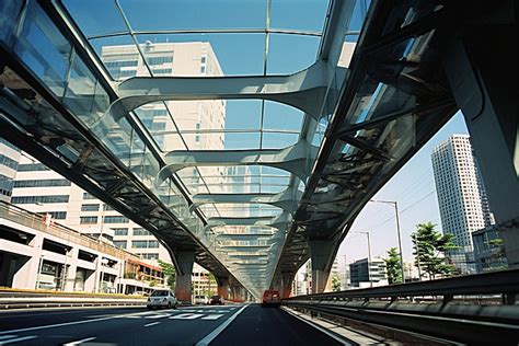 거리를 운전하는 자동차가 있는 도시 거리 건축물 교통 다리 배경 일러스트 및 사진 무료 다운로드 Pngtree